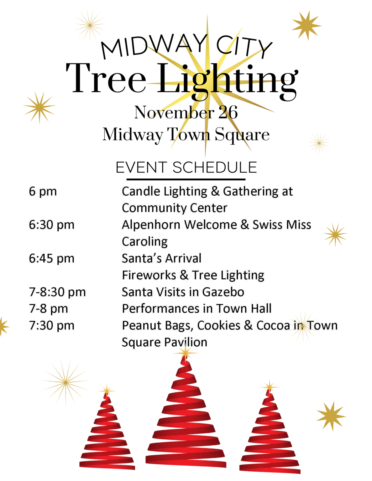 Midway City Tree Lighting - City of Midway